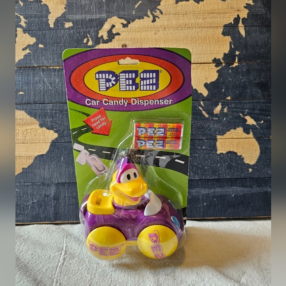 PEZ | Toys | Pez Vintage Purple Dino Car Candy And Dispenser Unopened ...